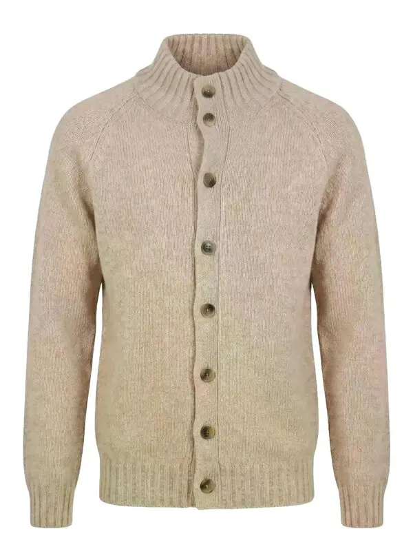 Altea Button-up High-neck Cardigan - Neutrals