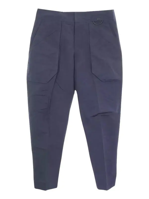 Dior Navy Cotton Cargo Trousers - Blue