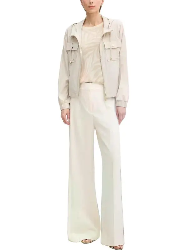 Joseph Ribkoff Palm Leaf Knit Top - Neutrals