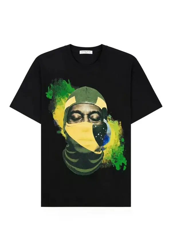 IH NOM UH NIT O Rei Mask Cotton T-shirt - Black