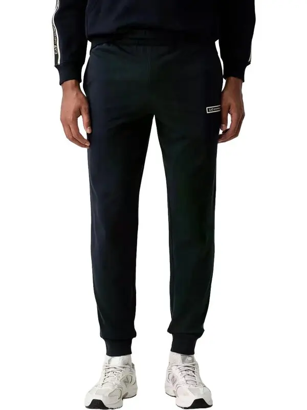 EA7 Logo-tape Track Pants - Blue