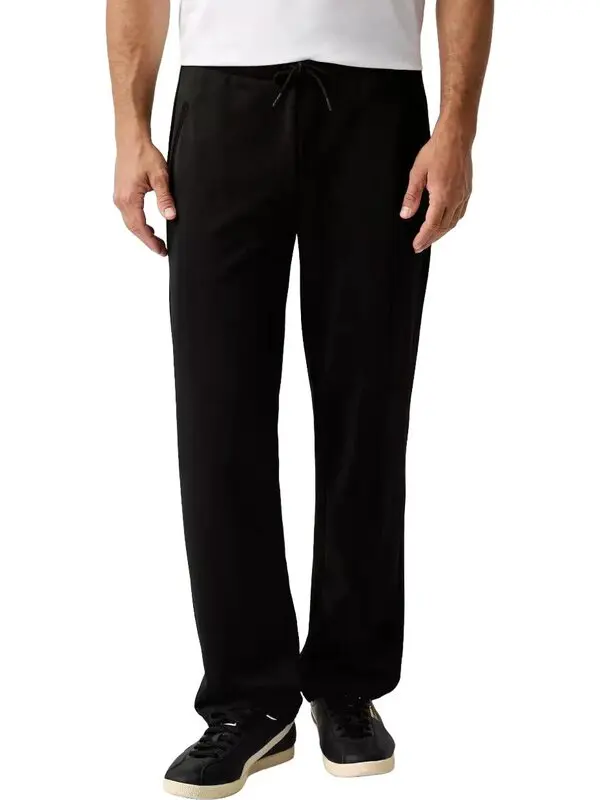EA7 Logo-plaque Track Pants - Black