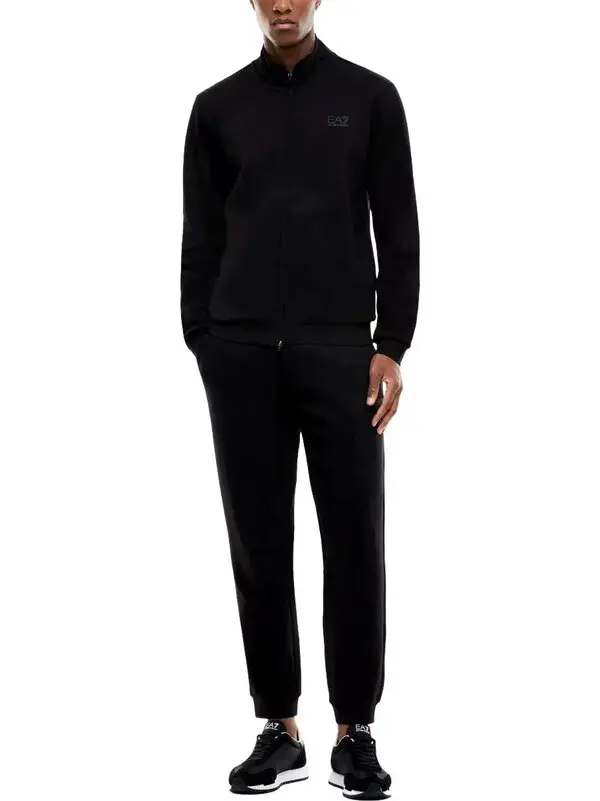 EA7 Natural Ventus 7 Cotton Blend Tracksuit - Black