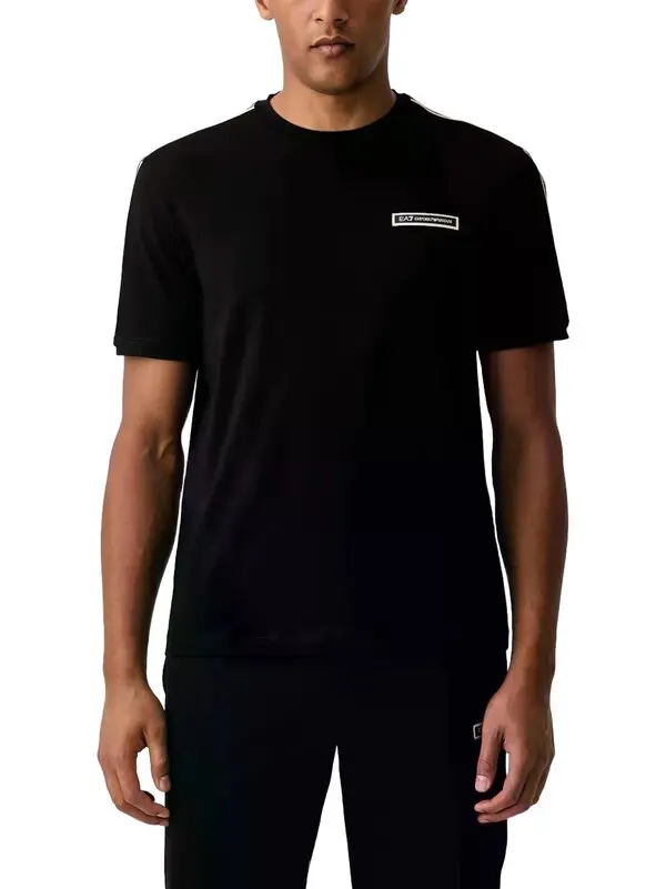 EA7 Logo-tape T-shirt - Black