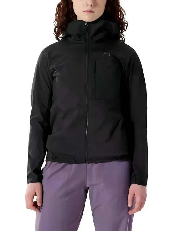 Arc'teryx Hooded Zip-up Jacket With Logo Detail - Black