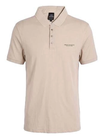 Armani Exchange Polo Shirt Size Cotton - Beige