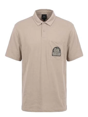 Armani Exchange Polo Shirt Size Cotton - Beige