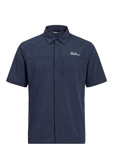 JACK WOLFSKIN Shirt Size Polyamide, Elastane - Blue