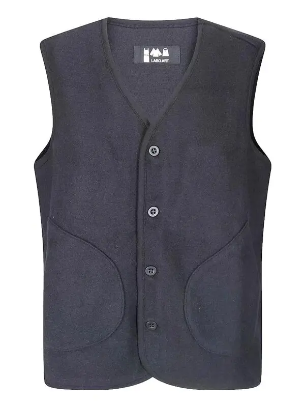 Labo.art Felted Virgin-wool Gilet - Black