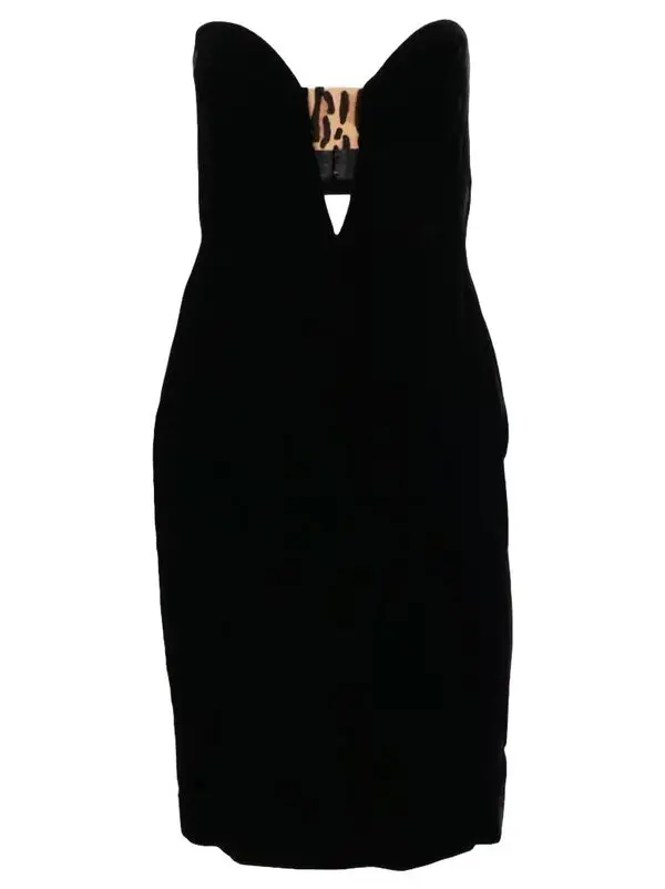 TOM FORD Leopard-detail Mini Dress - Black