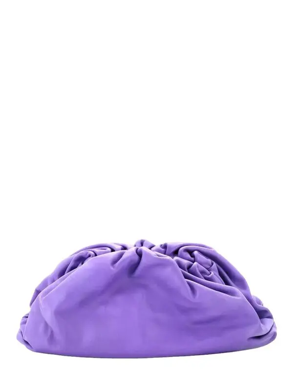 Bottega Veneta The Pouch Leather Teen Clutch Bag - Purple