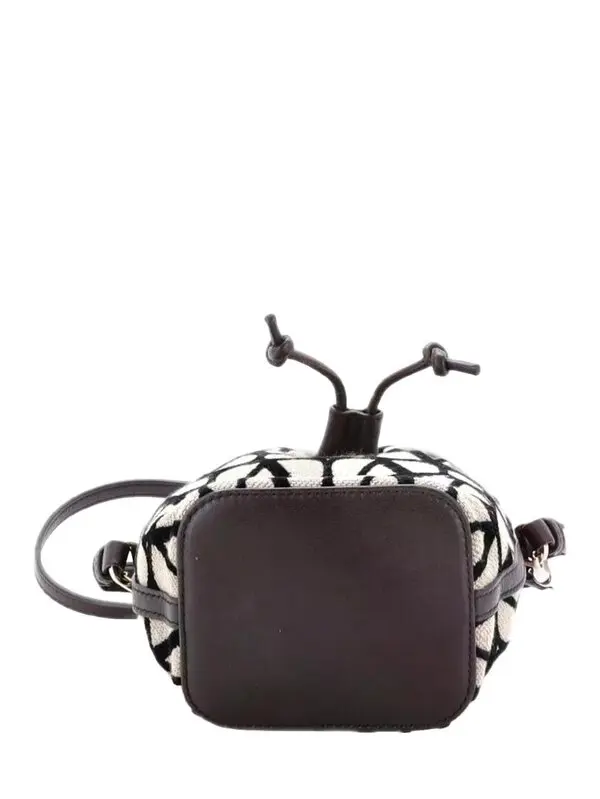 Valentino Garavani Vlogo Signature Toile Iconograph Mini Bucket Bag - Brown