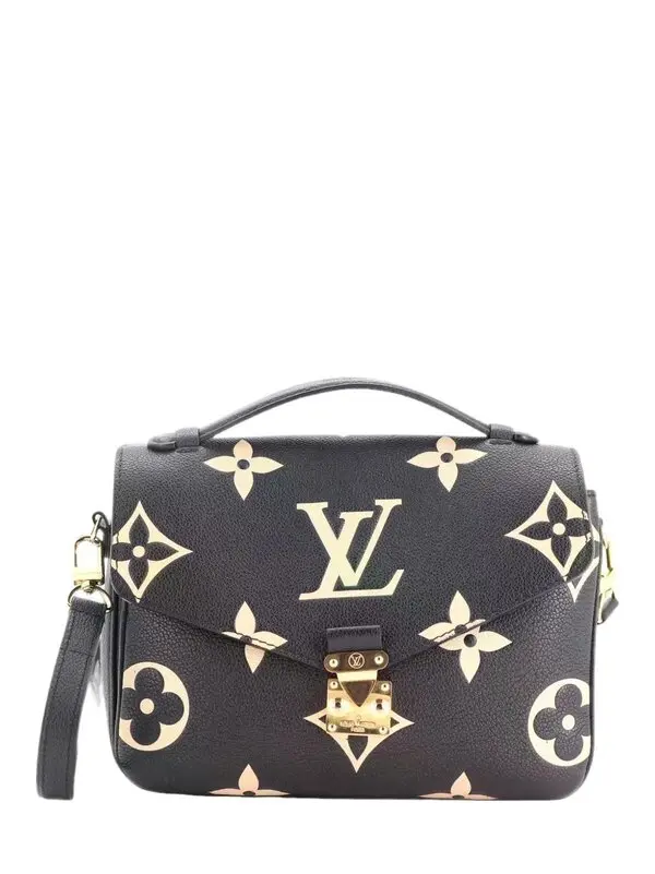 LOUIS VUITTON Pochette Métis Monogram Empreinte Giant Crossbody Bag - Black