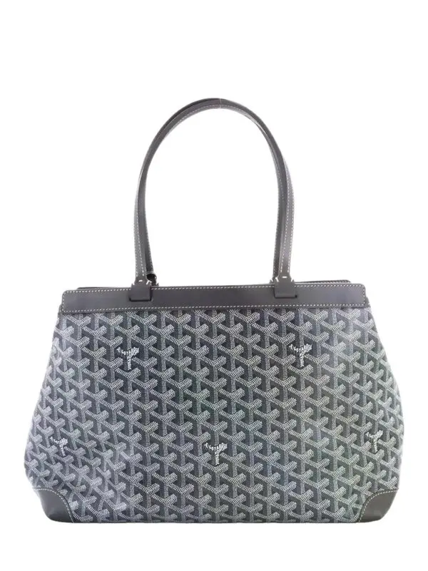 Goyard Bellechasse Pm Tote Bag In Coated Canvas - Grey