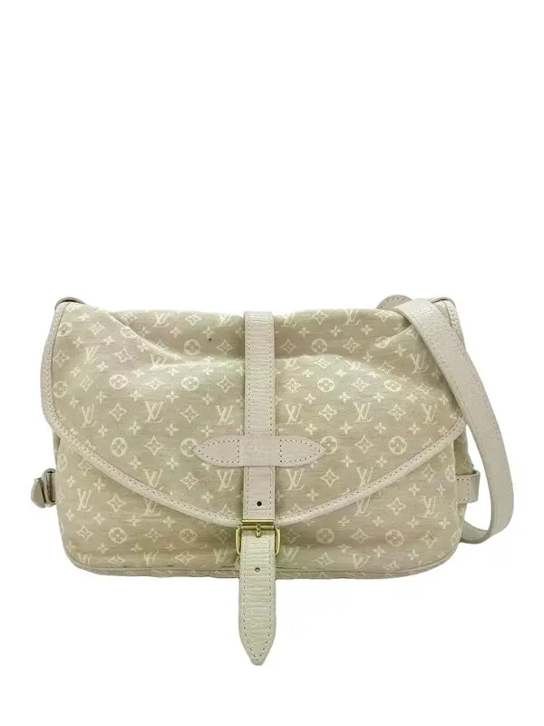 LOUIS VUITTON Monogram Saumur 30 Shoulder Bag - Neutrals