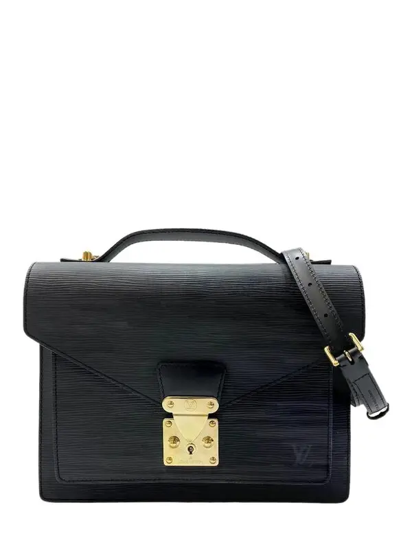 LOUIS VUITTON Monceau Epi Tote Bag - Black