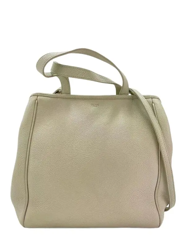 Celine Fold Cabas Leather Tote Bag - Neutrals