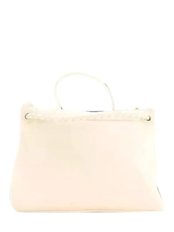 Bottega Veneta Ciao Ciao Top Handle Bag Leather Intrecciato Detail Medium Satchel - Neutrals