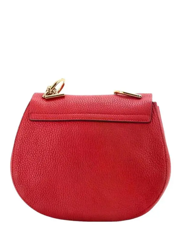 Chloé Drew Leather Small Crossbody Bag - Red