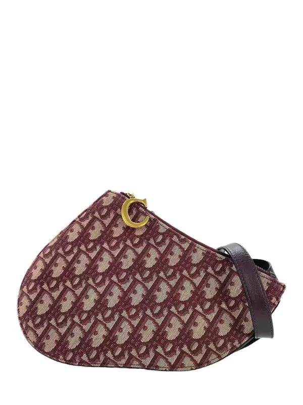 Dior 2000s Trotter Shoulder Bag - Red