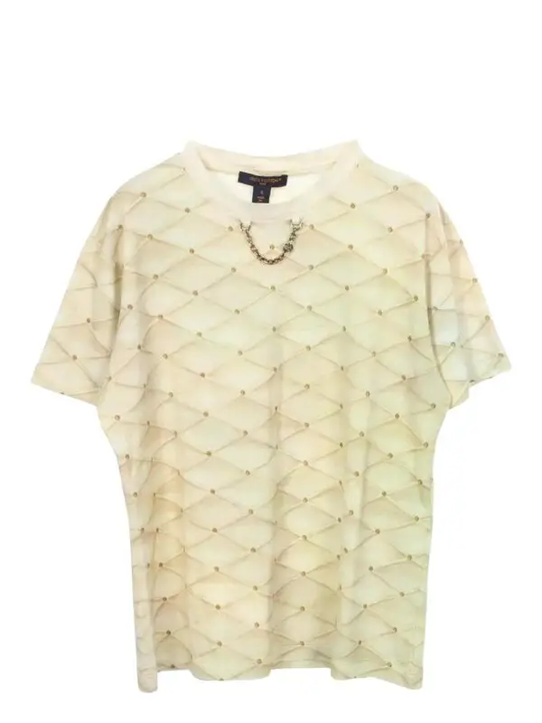 LOUIS VUITTON 2000s Chain-link T-shirt - Neutrals
