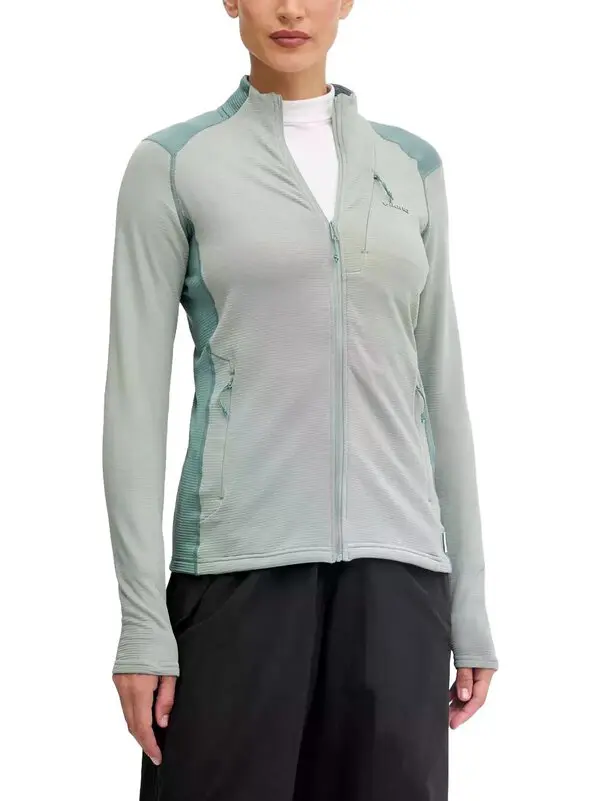 VIKING Birger Lady Zip-up Panelled Track Jacket - Green