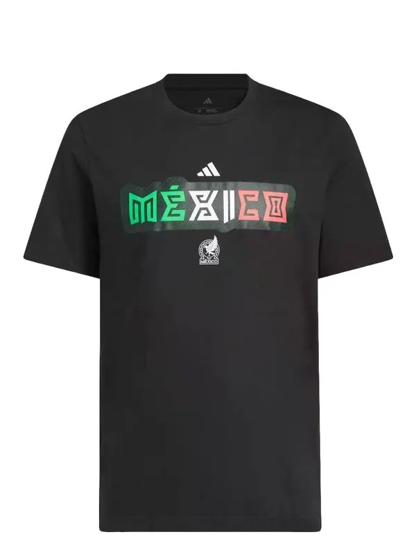 Adidas World Cup 26 Mexico Home Graphic T-shirt - Black