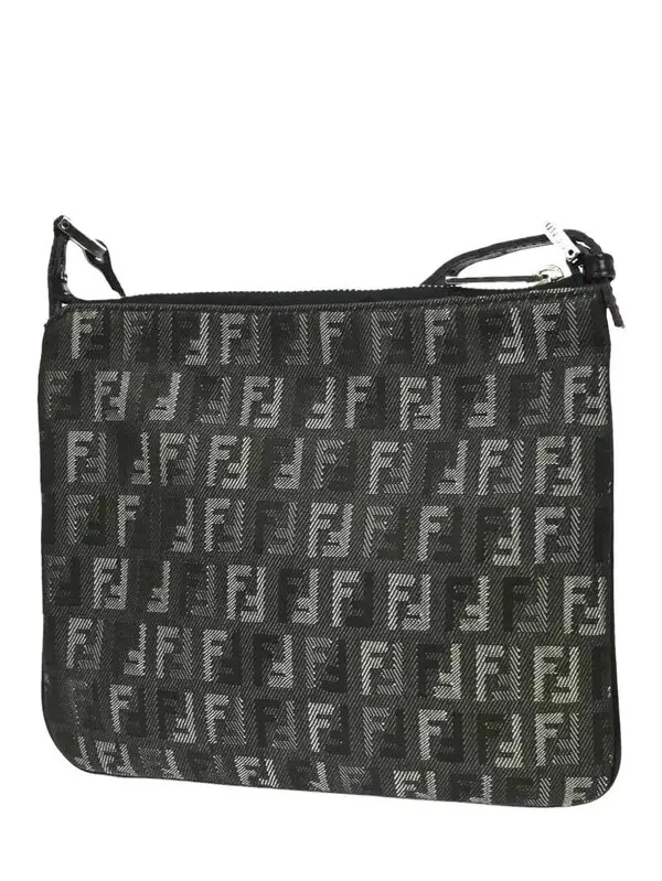 Fendi Zucchino Cross Body Bag - Black