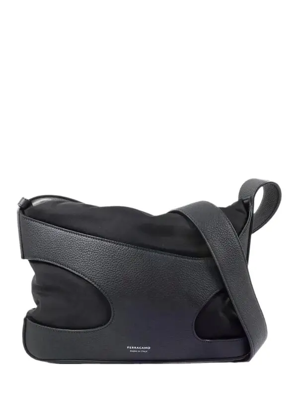 FERRAGAMO Cut-out Shoulder Bag - Black