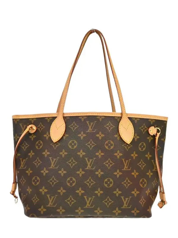 LOUIS VUITTON Monogram Neverfull Pm Tote Bag - Brown