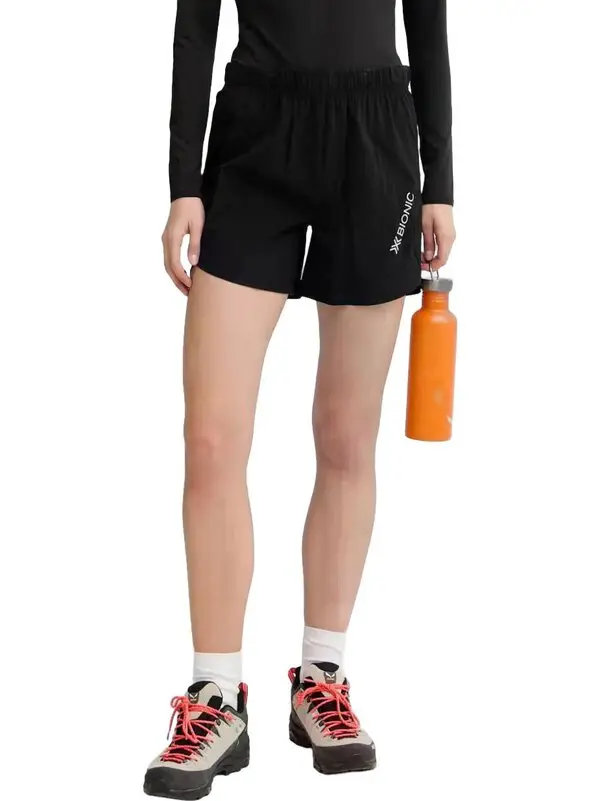 X-BIONIC Logo Print Elasticated Shorts - Black
