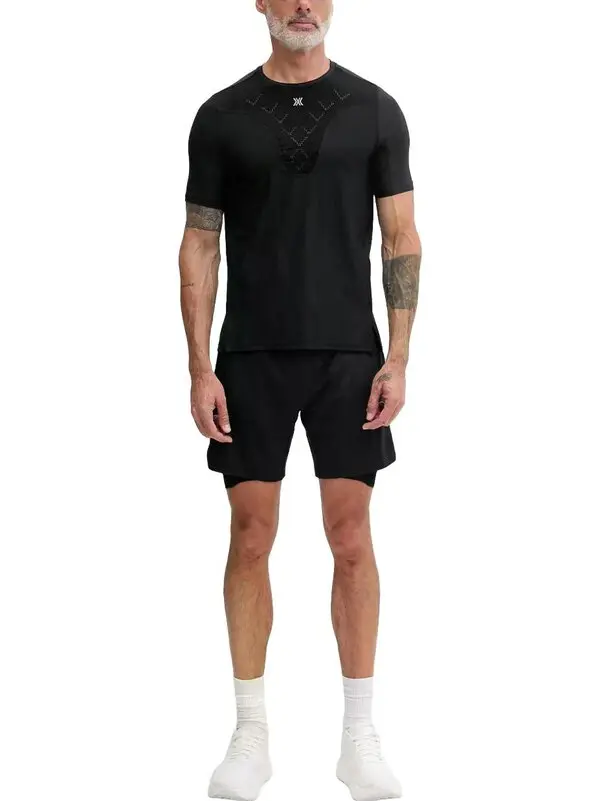 X-BIONIC Corefusion Run Logo-print Panelled T-shirt - Black