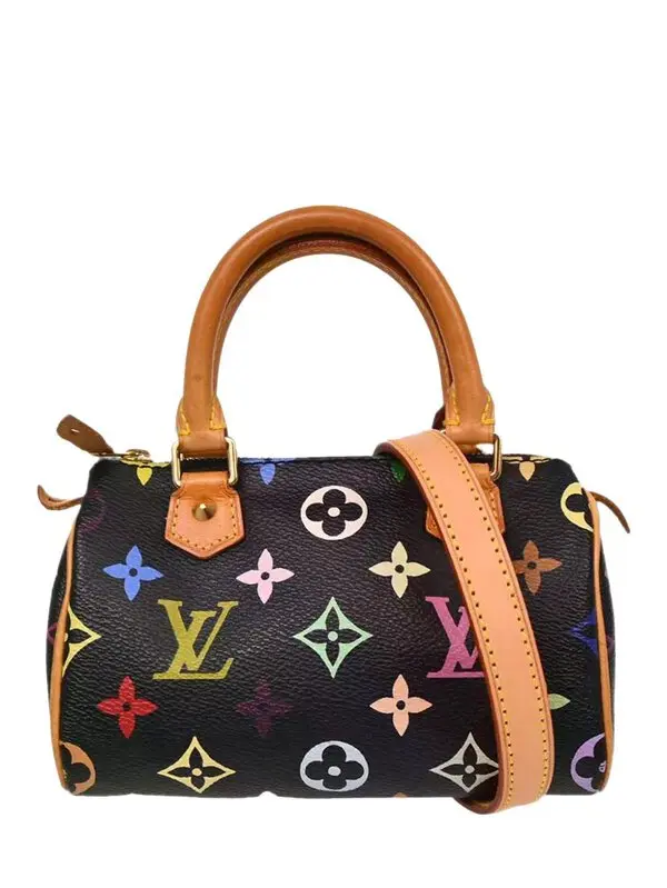 LOUIS VUITTON Mini Speedy Multicolor Tote Bag - Black