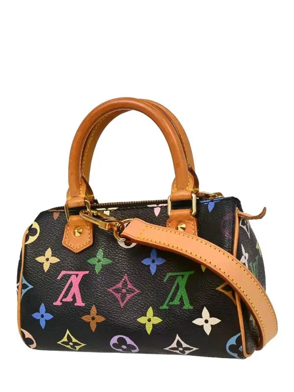 LOUIS VUITTON Mini Speedy Multicolor Tote Bag - Black