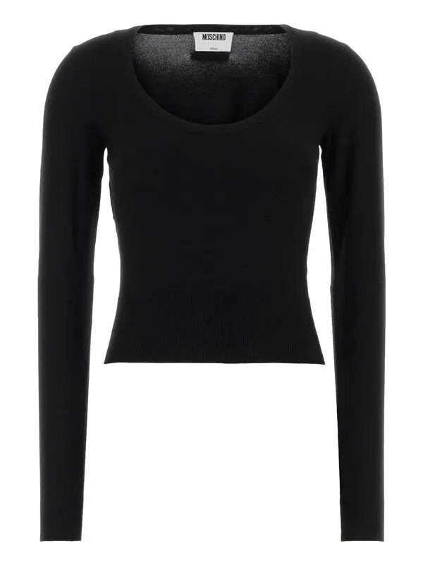 Moschino Viscose Blend Sweater - Black