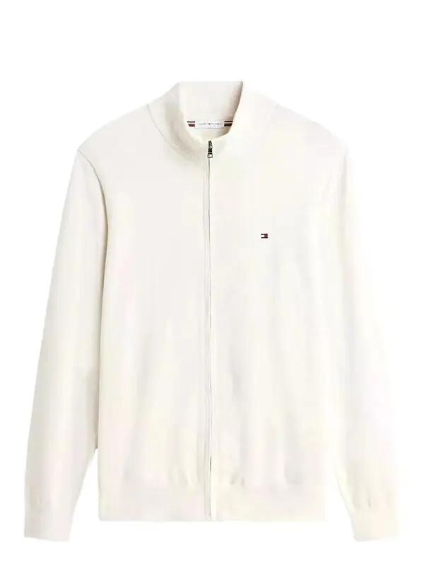 Tommy Hilfiger Zip-up High-neck Sweater - Neutrals