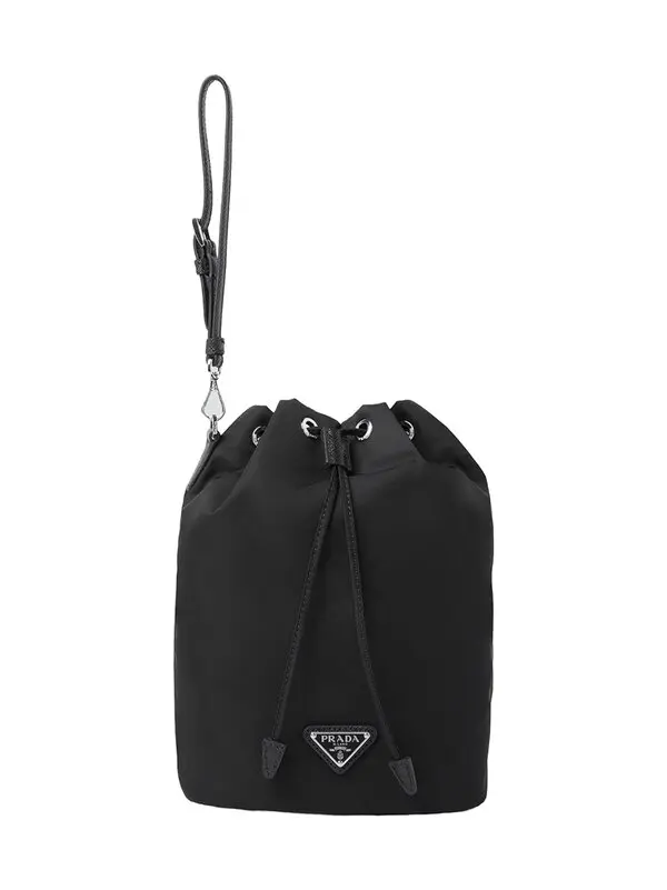 Prada Recycled Polyamide Vela Pouch Bag - Black