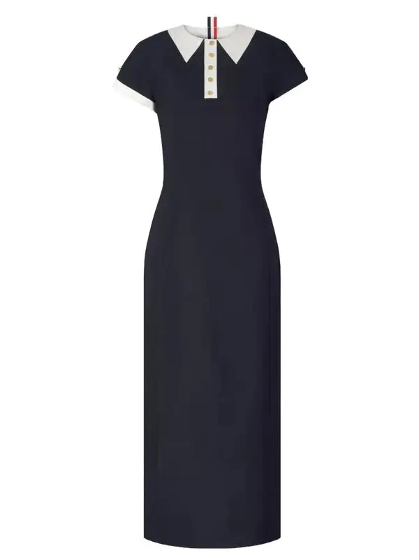 Thom Browne Hopsack Suiting Dress - Blue