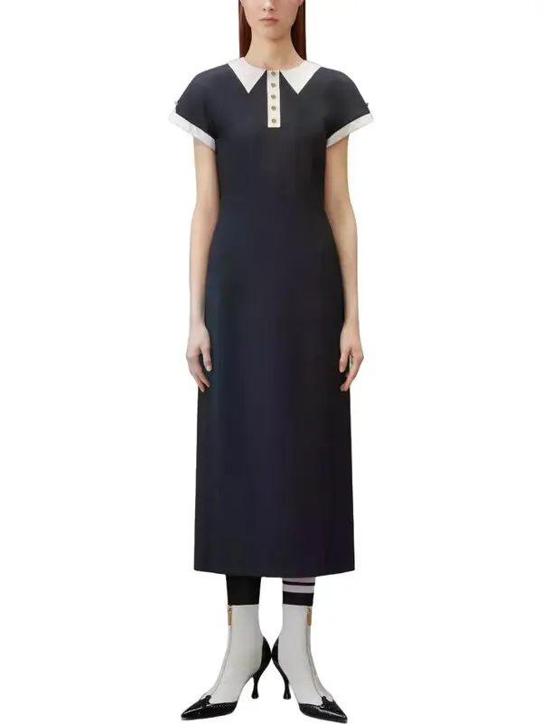 Thom Browne Hopsack Suiting Dress - Blue
