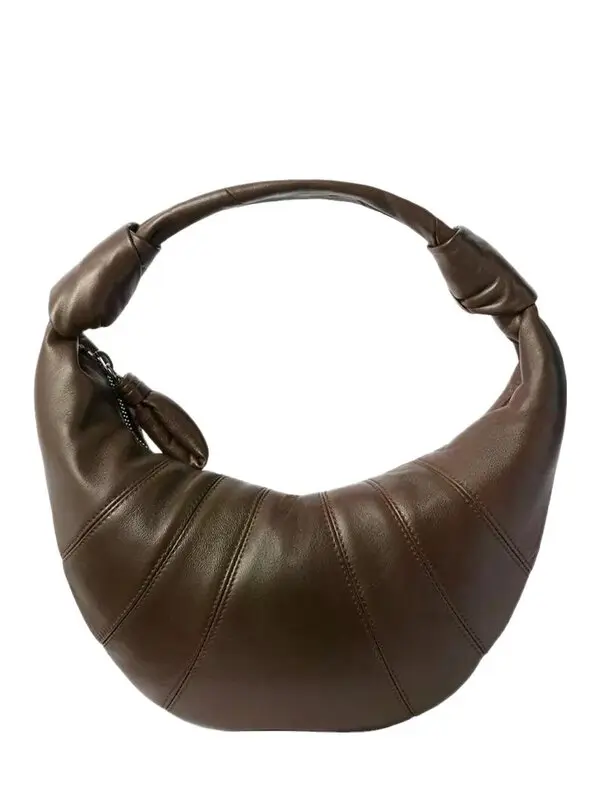 LEMAIRE Mini Fortune Croissant Bag In Leather - Brown