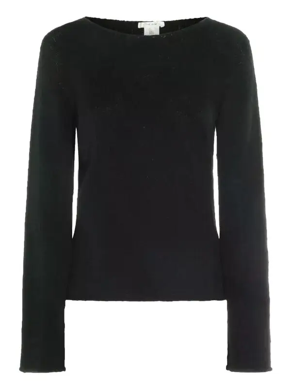 THE ROW Omiko Fine-knit Sweater - Black