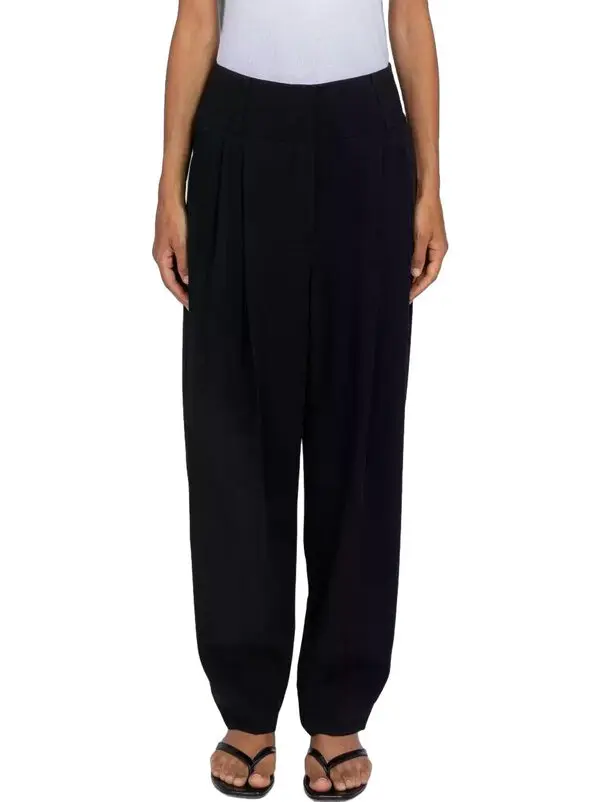 TOTEME Draped Balloon Trousers - Black