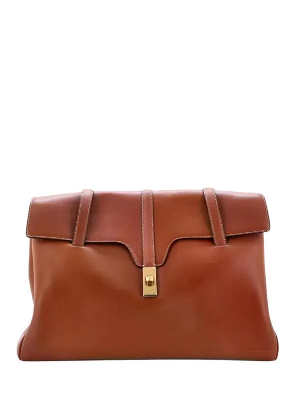 Celine Soft 16 Bag Smooth Calfskin Shoulder Bag - Brown