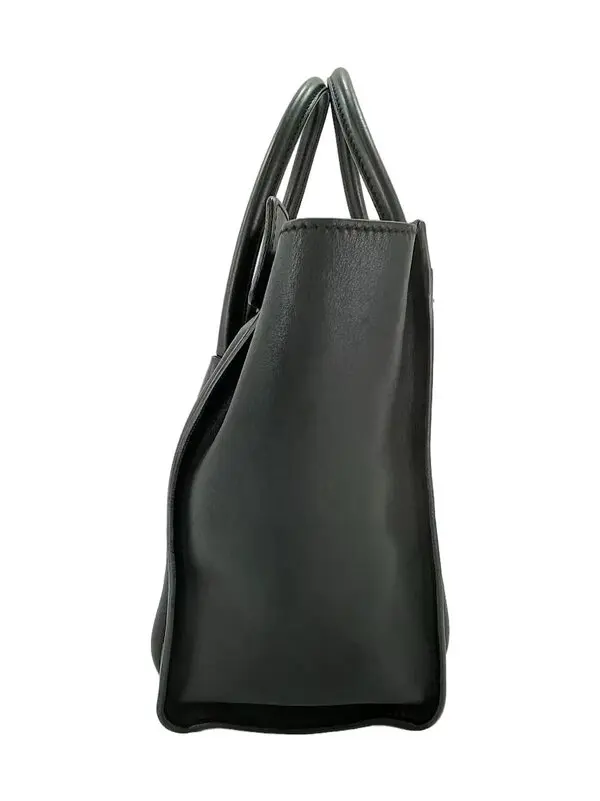 Celine Luggage Micro Shopper Tote Bag - Black