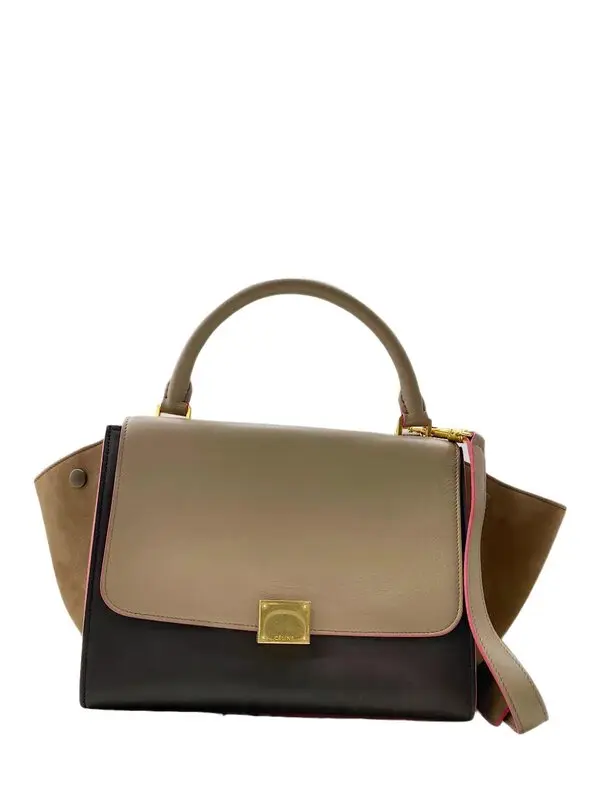 Celine Trapeze Flap Handbag - Brown