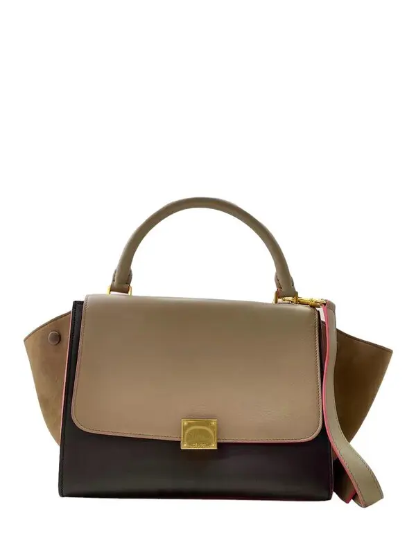 Celine Trapeze Flap Handbag - Brown