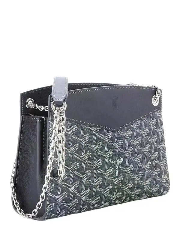 Goyard Structured Rouette Chain Coated Canvas Mini Shoulder Bag - Grey