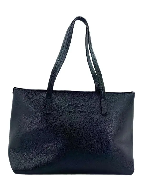 FERRAGAMO Gancini Tote Bag - Black