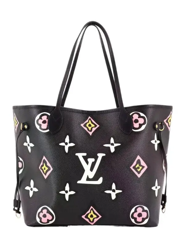 LOUIS VUITTON Neverfull Mm Wild At Heart Monogram Giant Tote Bag - Black