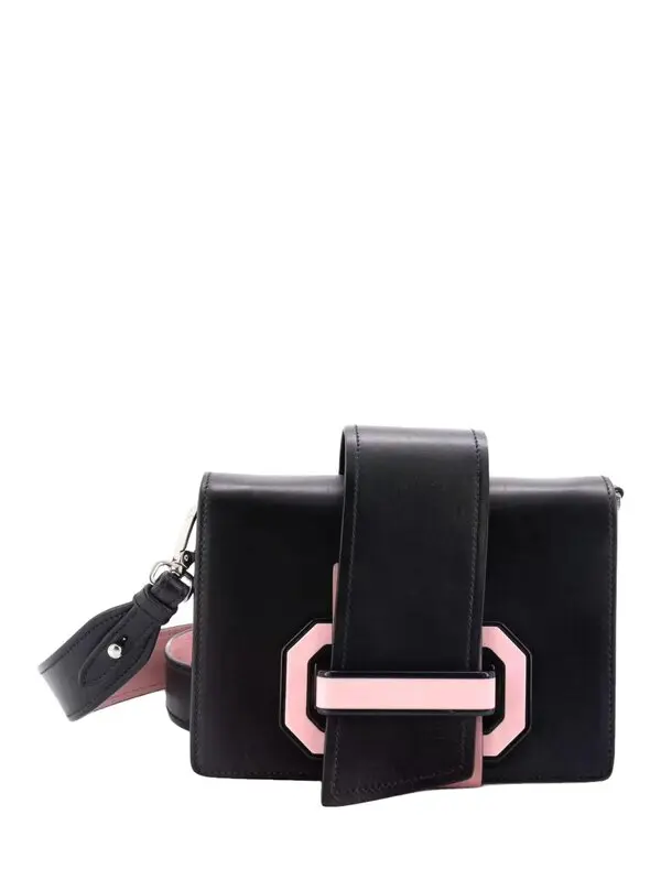 Prada City Calfskin Small Crossbody Bag - Black